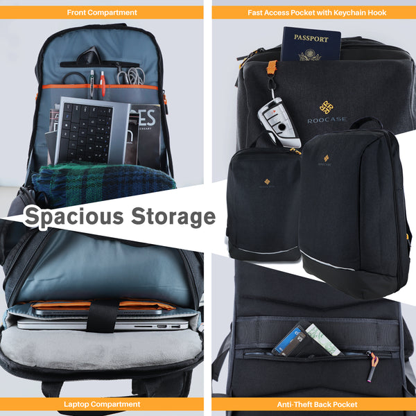 Roocase Balboa Backpack for 15.6 Laptop and Tablet - Daily Carrying Ba ...